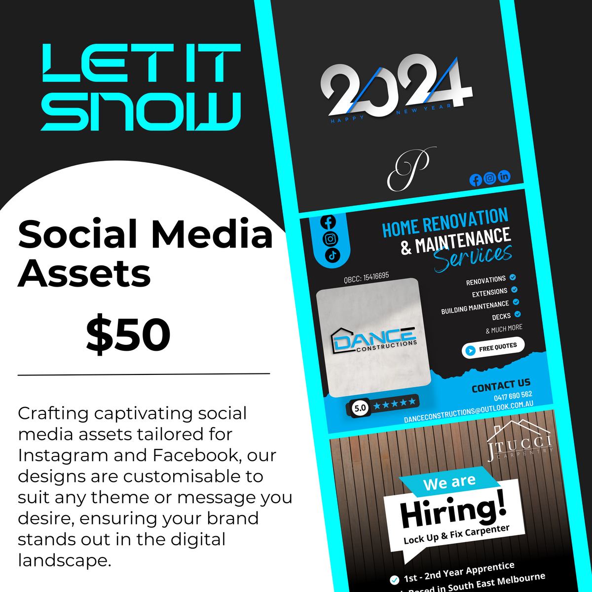 Social Media Assets – Let it Snow